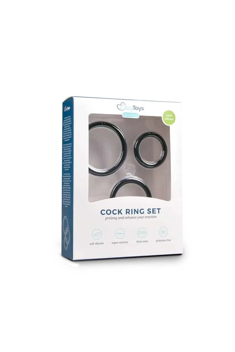 Easytoys Penisring Set mit 3 Ringgrößen | Penisringe